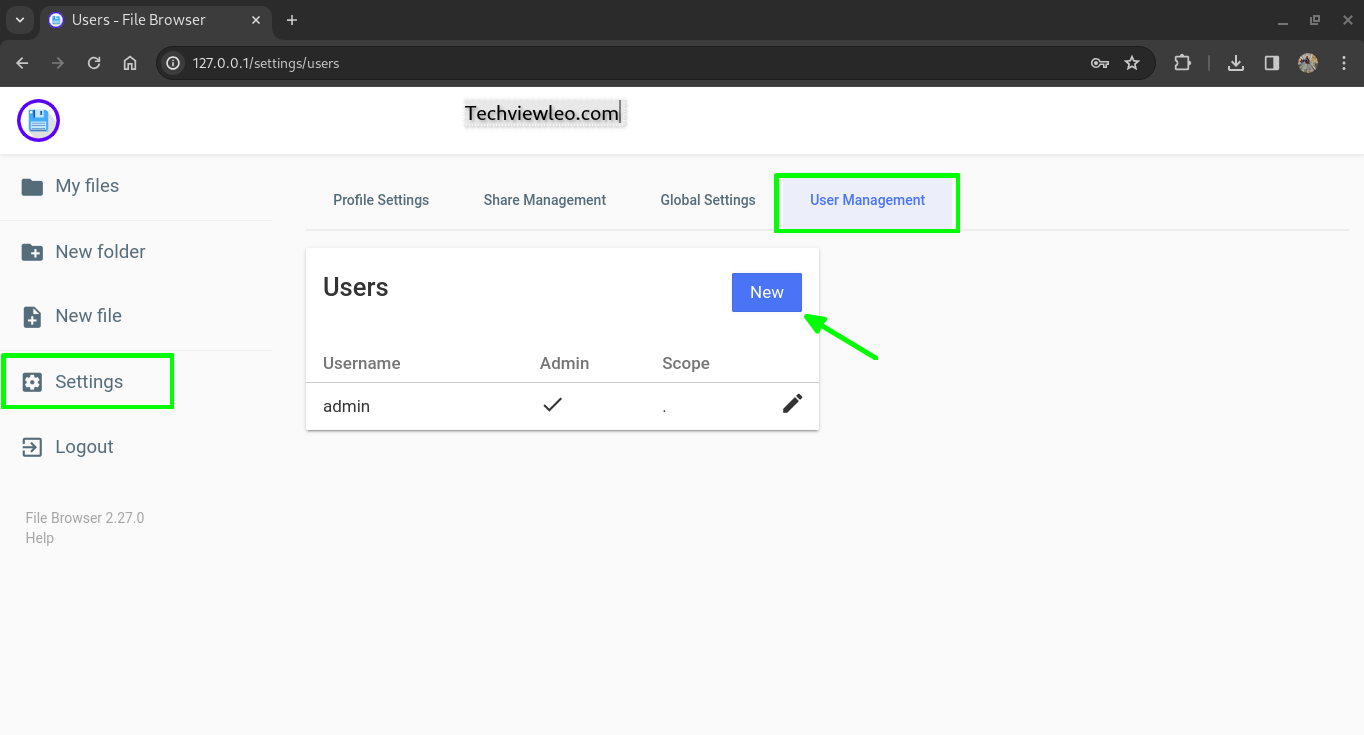 File Browser - Using Linux File Manager on Web Browser - CloudSpinx