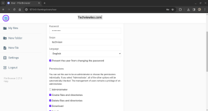 File Browser - Using Linux File Manager on Web Browser - CloudSpinx