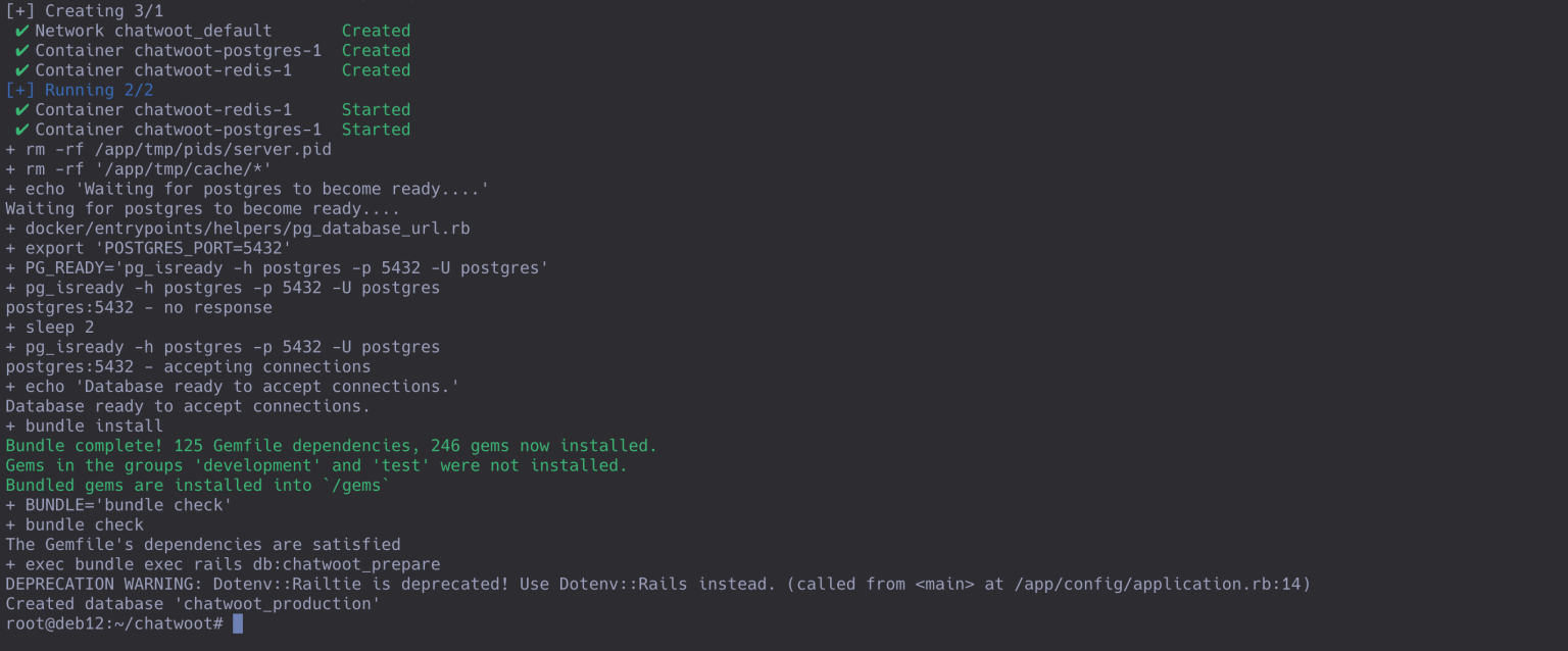 How To Install Chatwoot in Docker Container