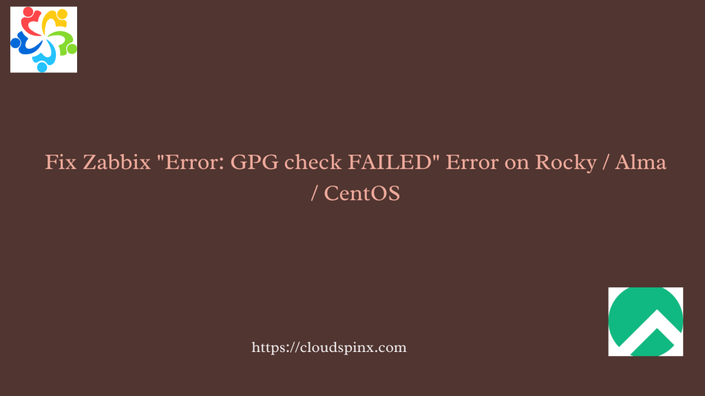 Fix Zabbix Error "GPG check FAILED"