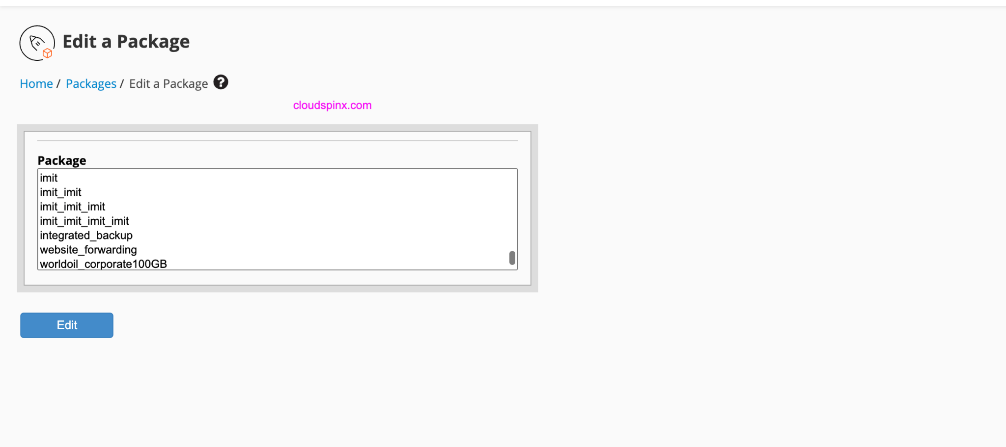 Migrate packages from one cPanel server to another - CloudSpinx