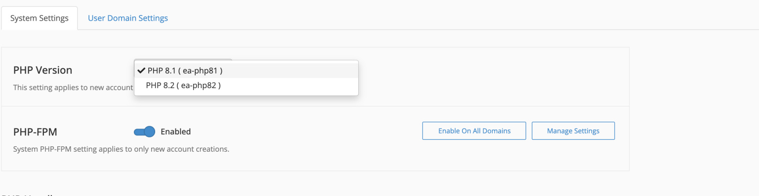 How To Install Multiple PHP versions on cPanel - CloudSpinx
