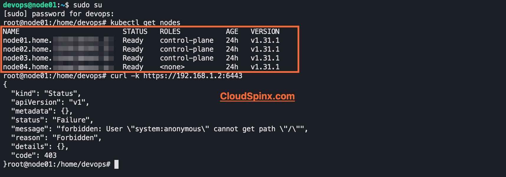 Configure OPNsense as Kubernetes API Load Balancer (port 6443) - CloudSpinx