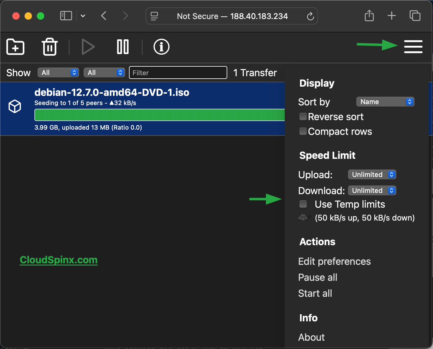 How To Run Transmission Torrent Web Client in Docker - CloudSpinx