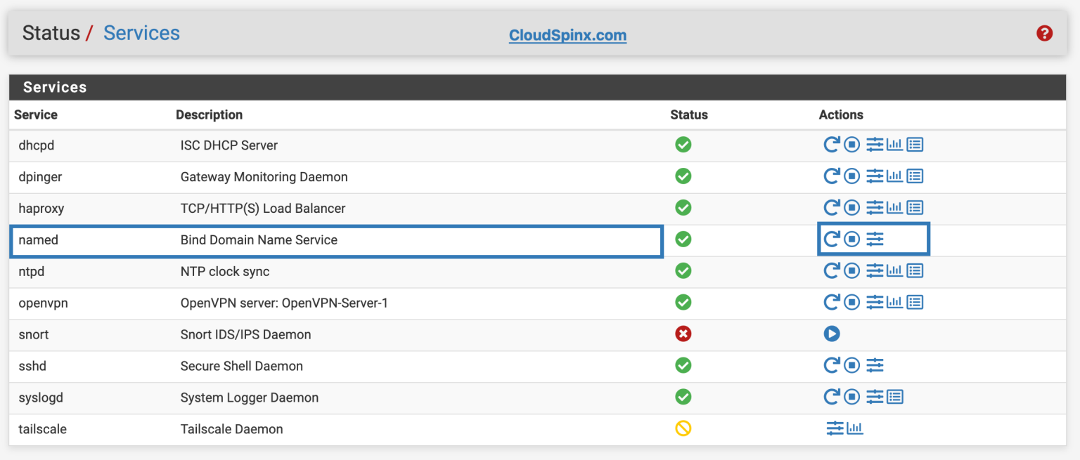 How To Configure Bind DNS Server on pfSense / OPNsense - CloudSpinx