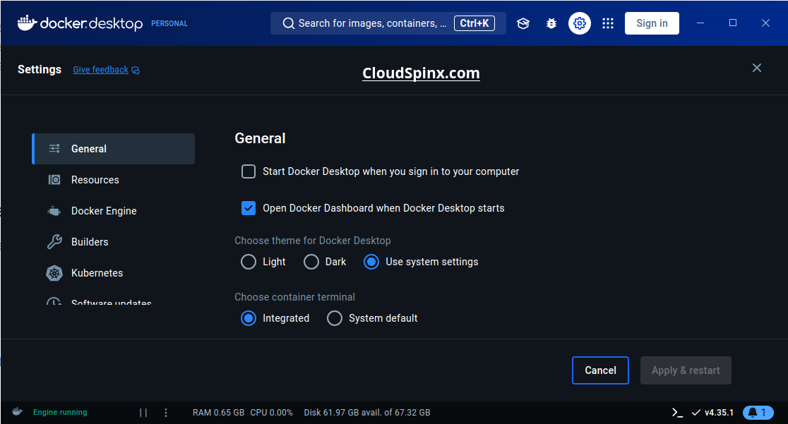 Install and Use Docker Desktop on Arch Linux - CloudSpinx