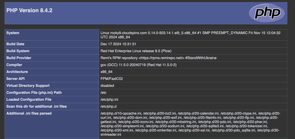 How To Install PHP 8.4 on Rocky Linux 9 / AlmaLinux 9 - CloudSpinx