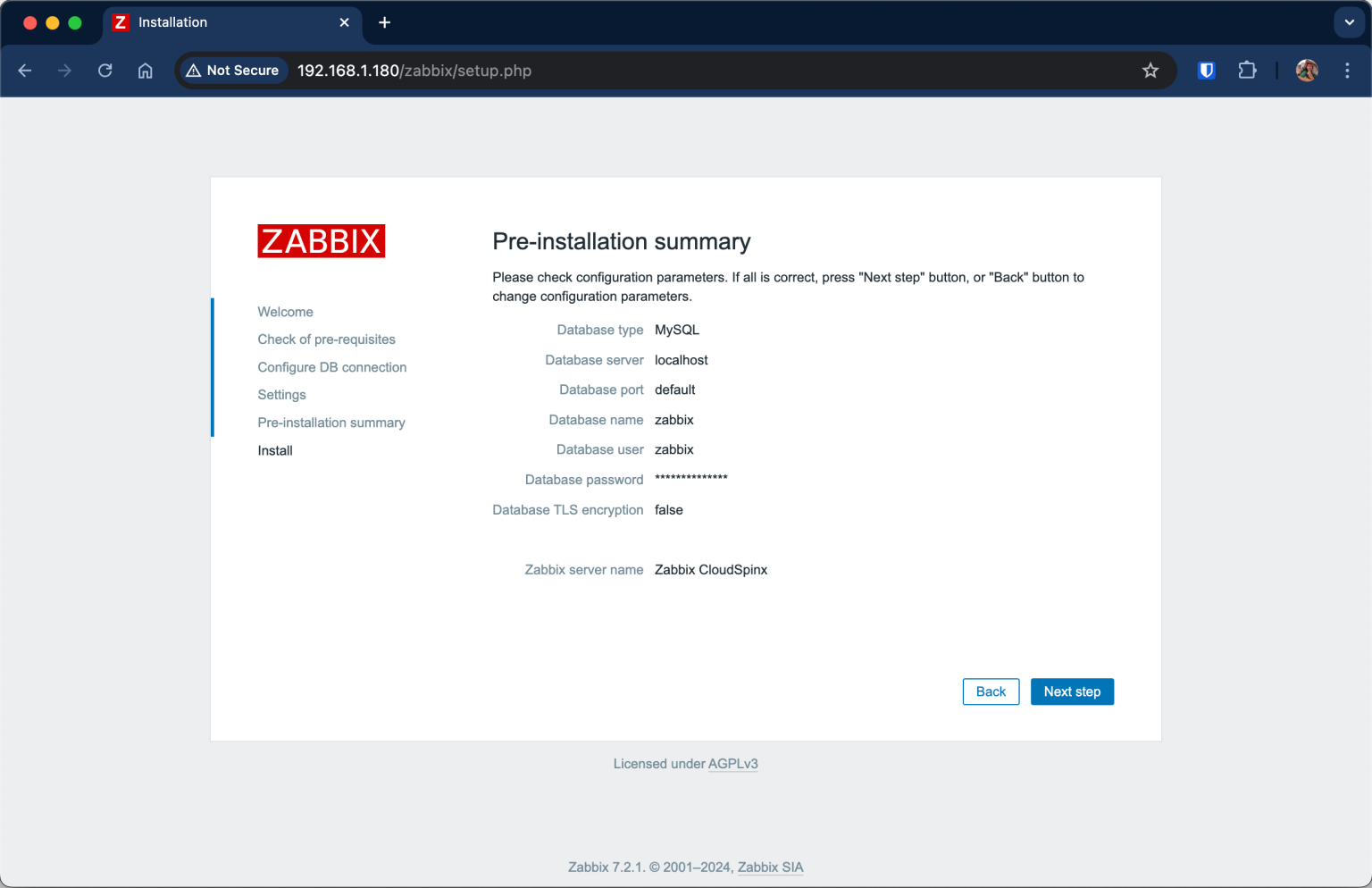 Install Zabbix Server 7.2 on Rocky /AlmaLinux 9 - CloudSpinx