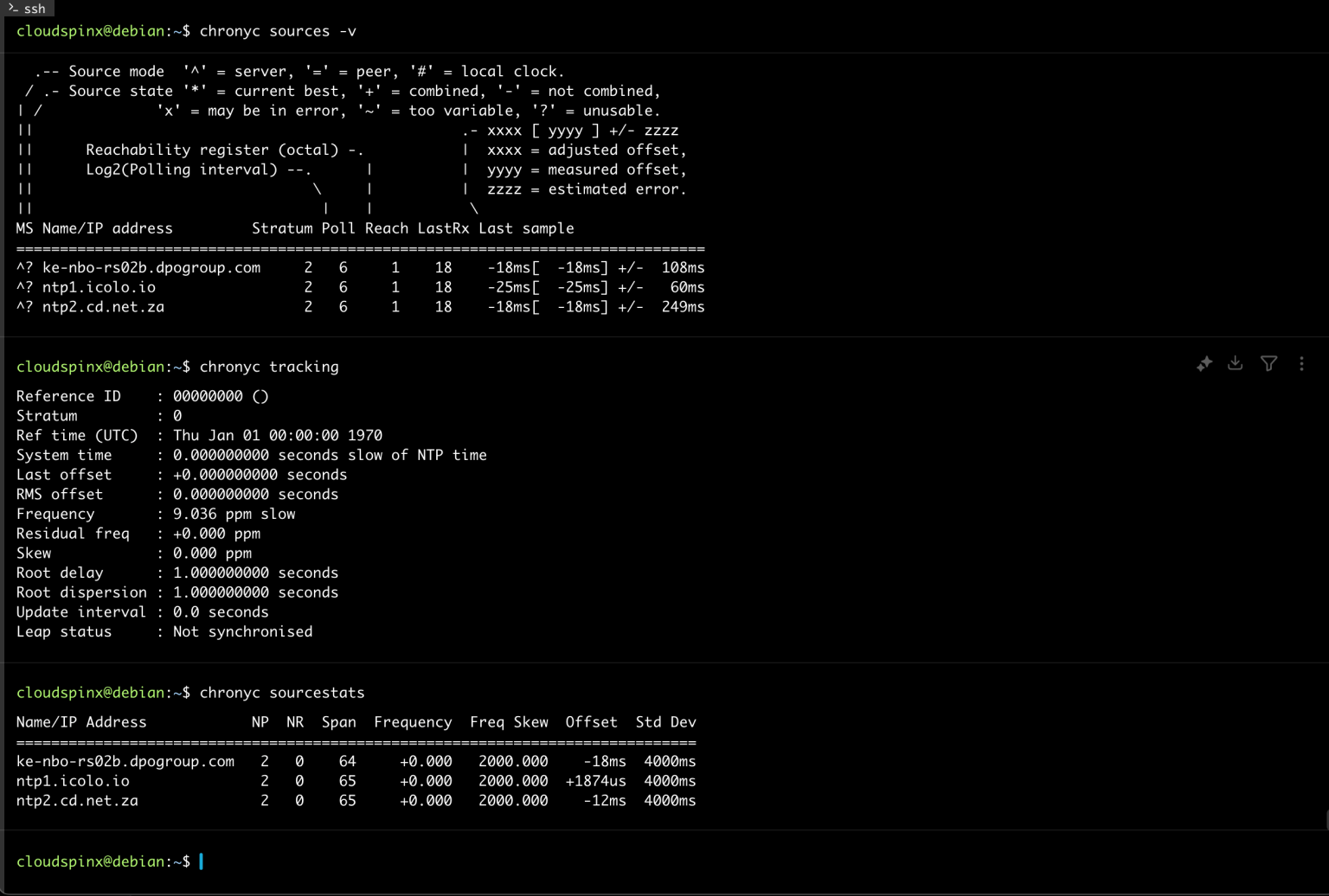 Configure Chrony Ntp Server On Debian 12 11 10 Cloudspinx