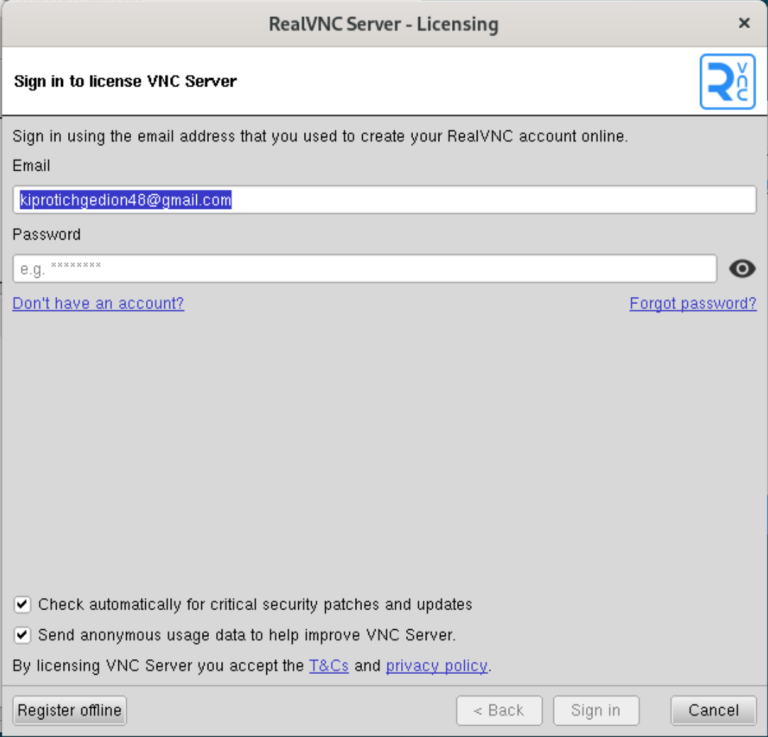 Configure RealVNC Server and Client on Debian 12/11/10 - CloudSpinx
