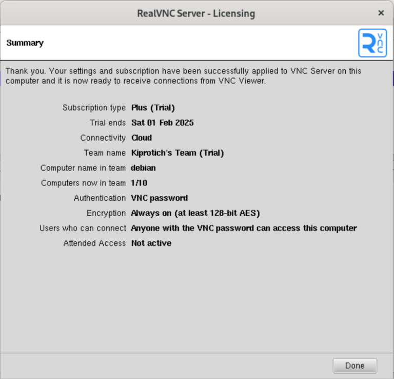 Configure RealVNC Server and Client on Debian 12/11/10 - CloudSpinx