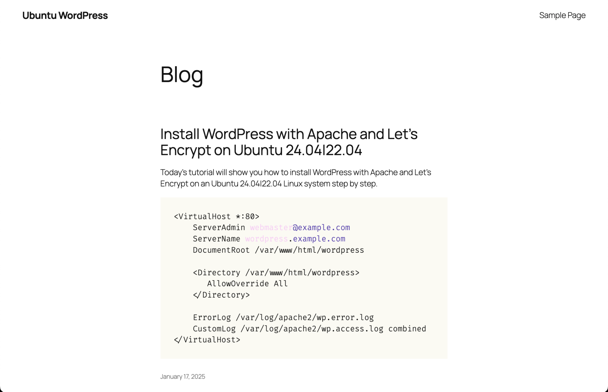 Install Wordpress With Apache And Lets Encrypt On Ubuntu 24042204 Cloudspinx