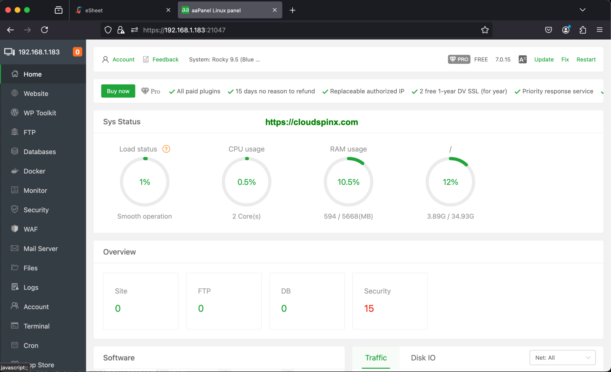 Install and Use aaPanel on Rocky Linux 9 | AlmaLinux 9 - CloudSpinx