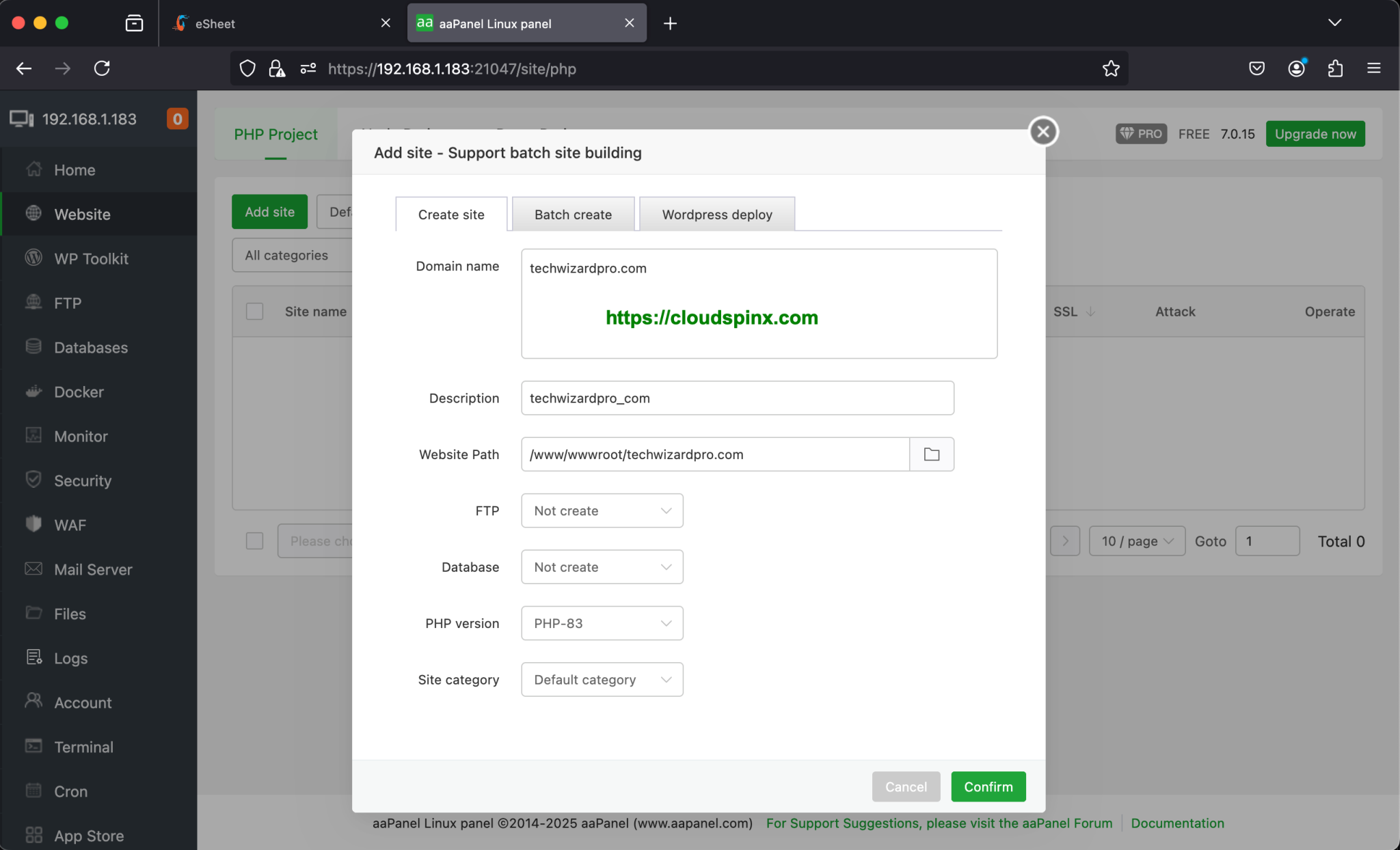 Install and Use aaPanel on Rocky Linux 9 | AlmaLinux 9 - CloudSpinx
