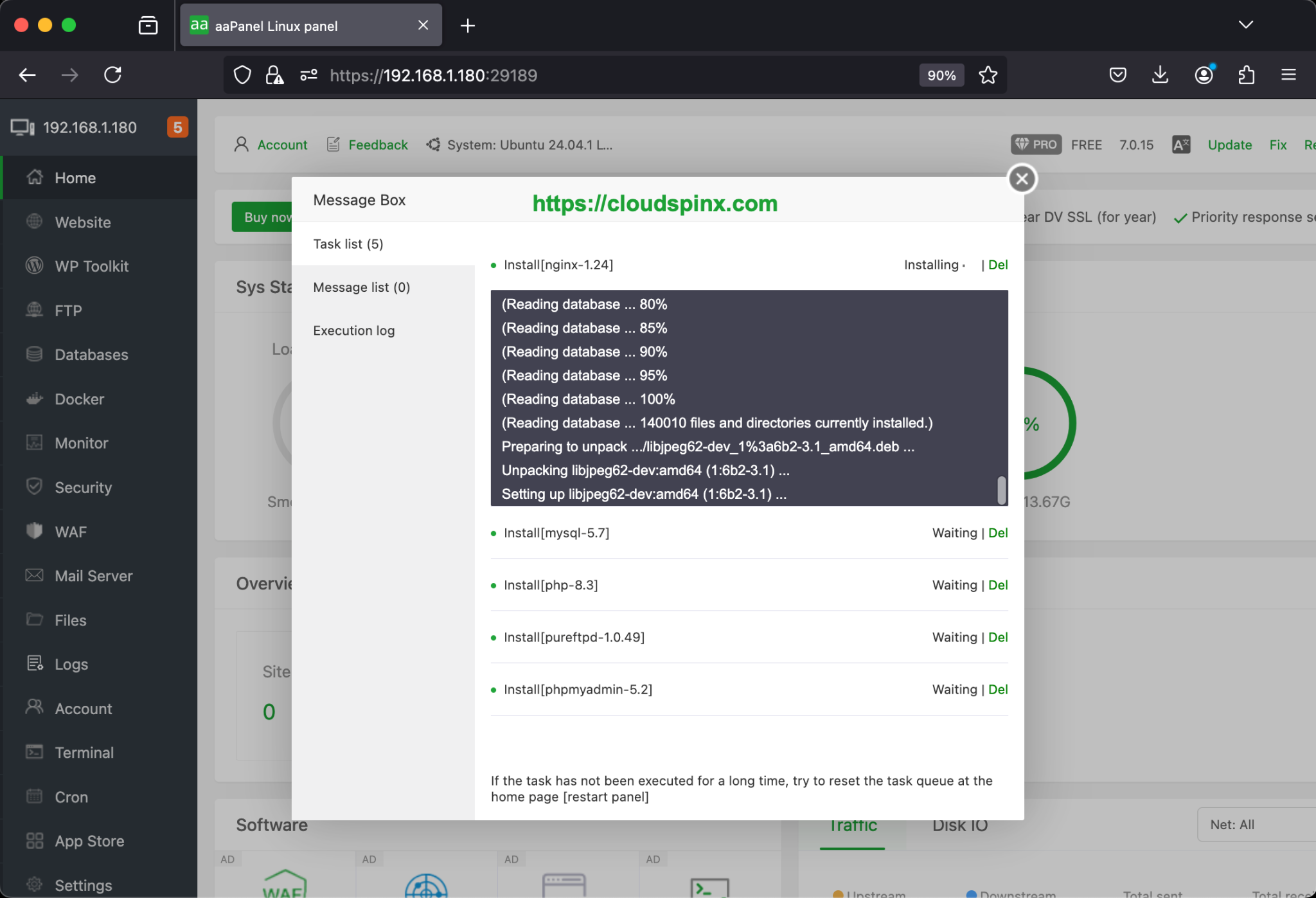 Install And Use Aapanel On Ubuntu 2404 2204 Cloudspinx