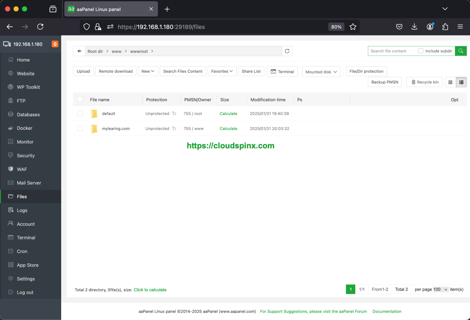 Install and Use aaPanel on Ubuntu 24.04 | 22.04 - CloudSpinx