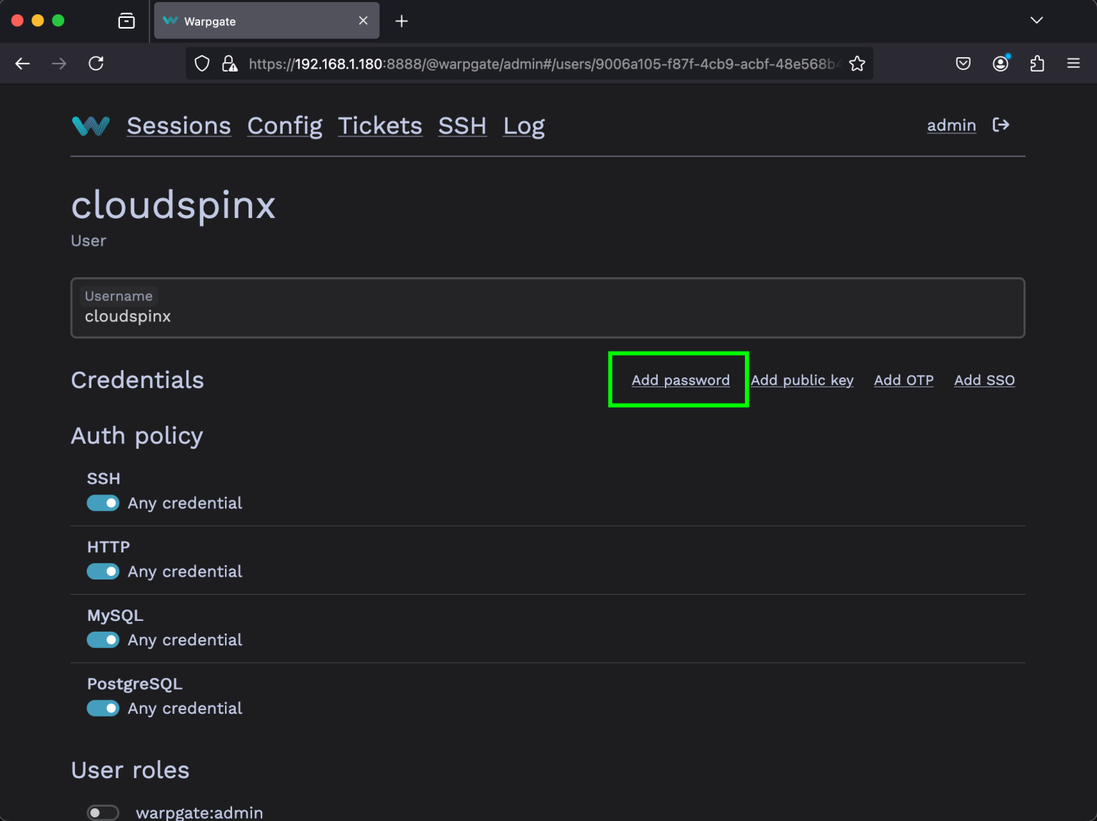 Setup SSH, HTTPS, and MySQL bastion Server using Warpgate - CloudSpinx
