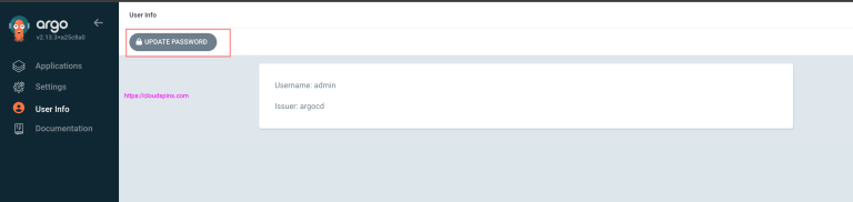How to reset ArgoCD admin user password - CloudSpinx