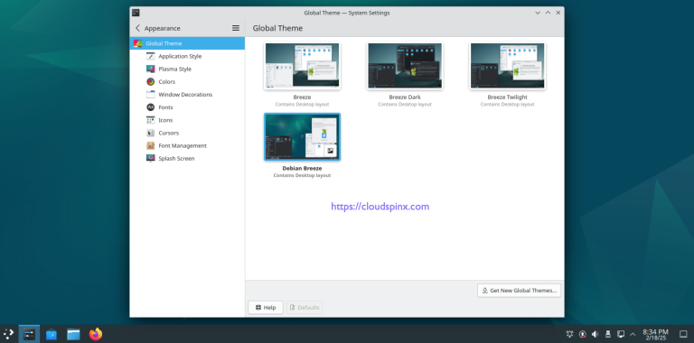 Install KDE Plasma Desktop Environment on Debian 12 (Bookworm) - CloudSpinx