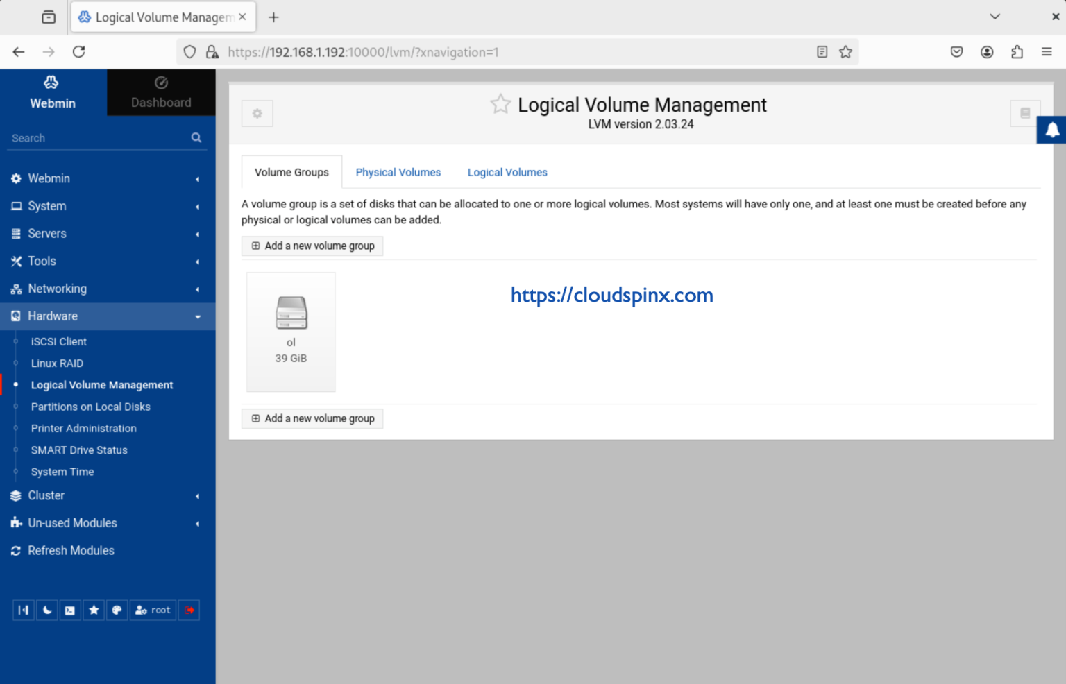 Install Webmin on AlmaLinux 9 or Oracle Linux 9 - CloudSpinx