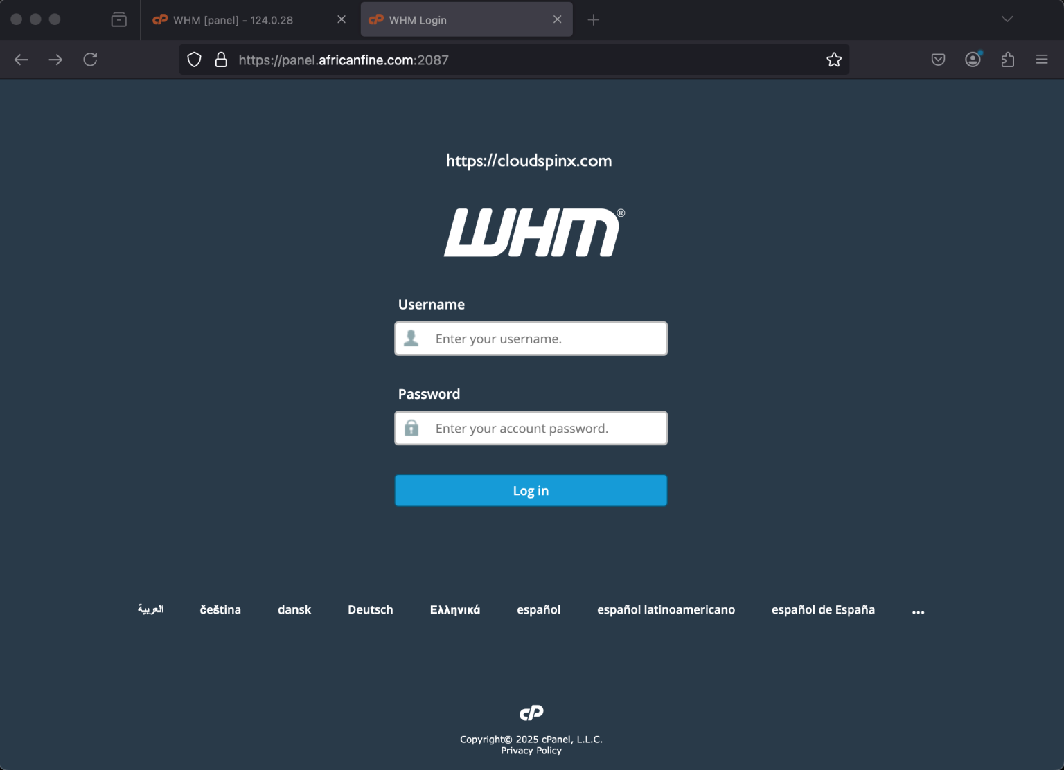 Installing cPanel & WHM on Rocky Linux 9 / AlmaLinux 9 - CloudSpinx