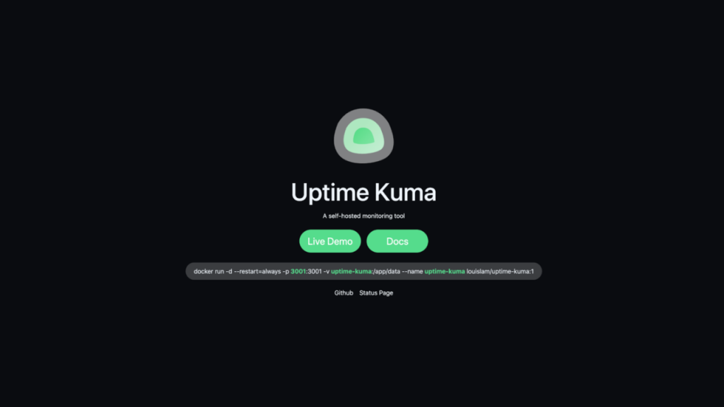 Run Kuma Self Hosted Uptime Robot In Docker Container Cloudspinx