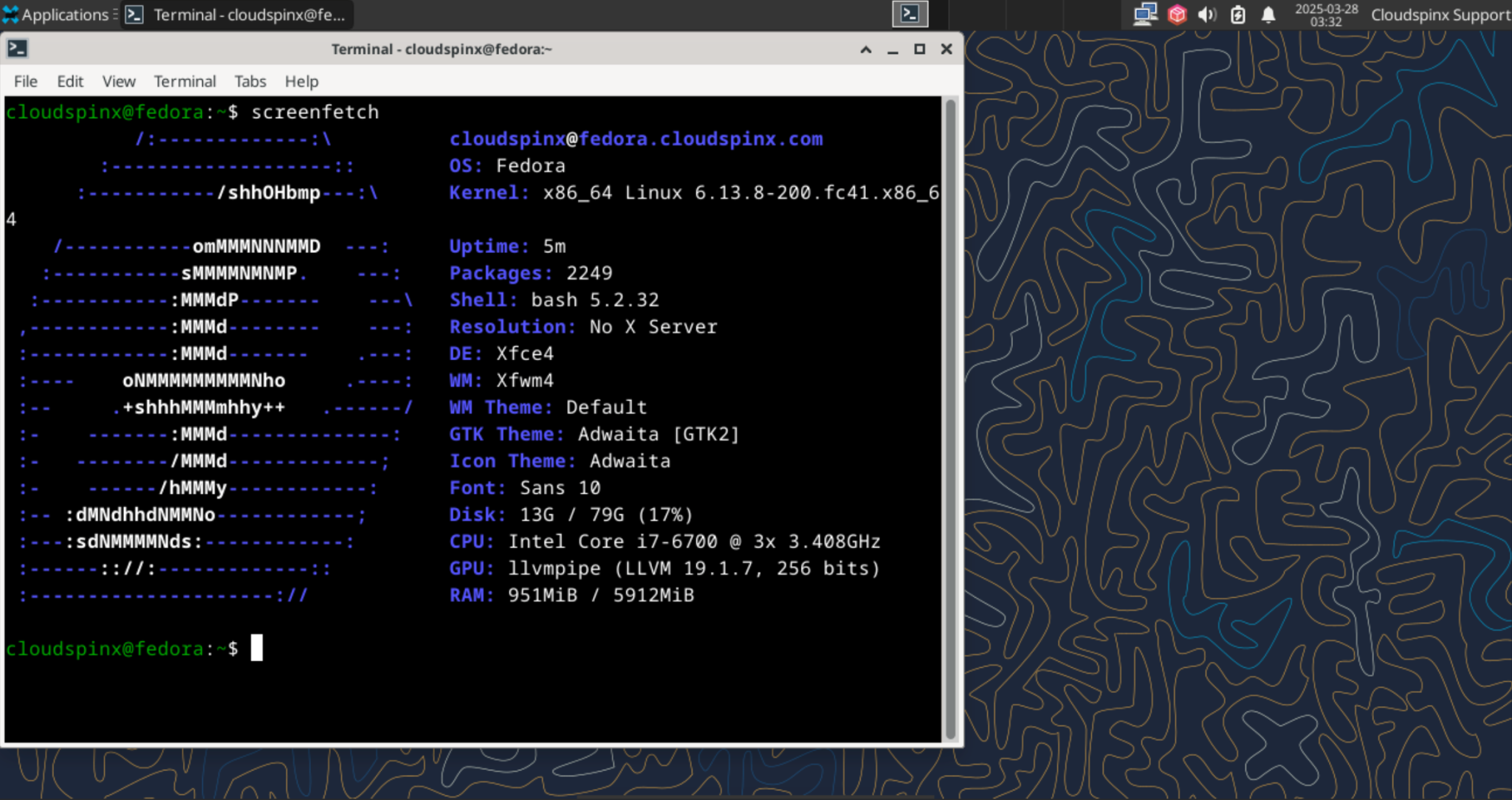 How To Install Xfce Desktop on Fedora 41 - CloudSpinx