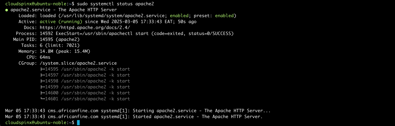 Install Concrete Cms With Apache On Ubuntu 24042204 Cloudspinx