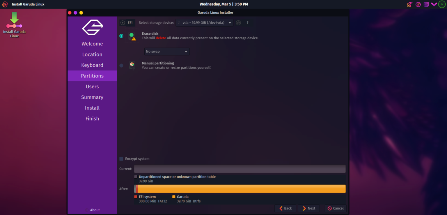 Install Garuda Linux – Step by Step With Screenshots - CloudSpinx