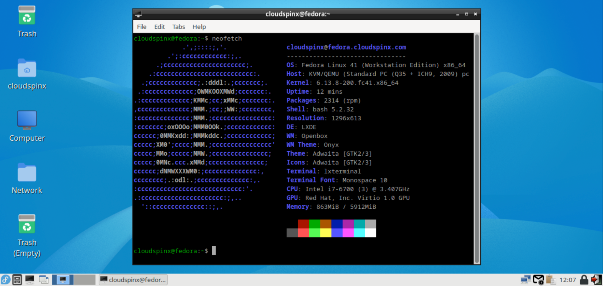 Install LXDE Desktop Environment on Fedora 41 - CloudSpinx