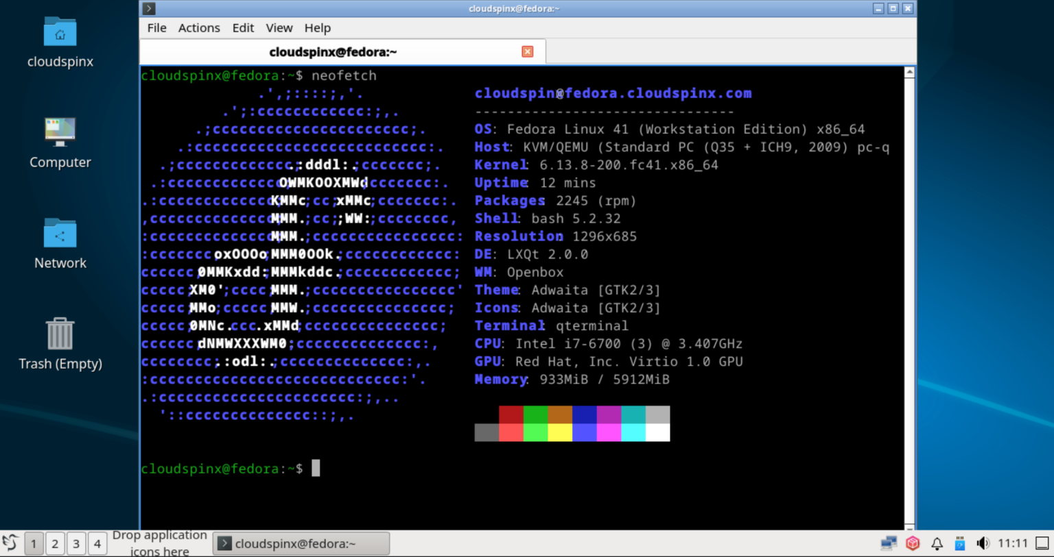 Install LXQt Desktop Environment on Fedora 41 - CloudSpinx