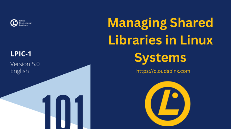 LPIC 101 - Managing Shared Libraries in Linux Systems - CloudSpinx