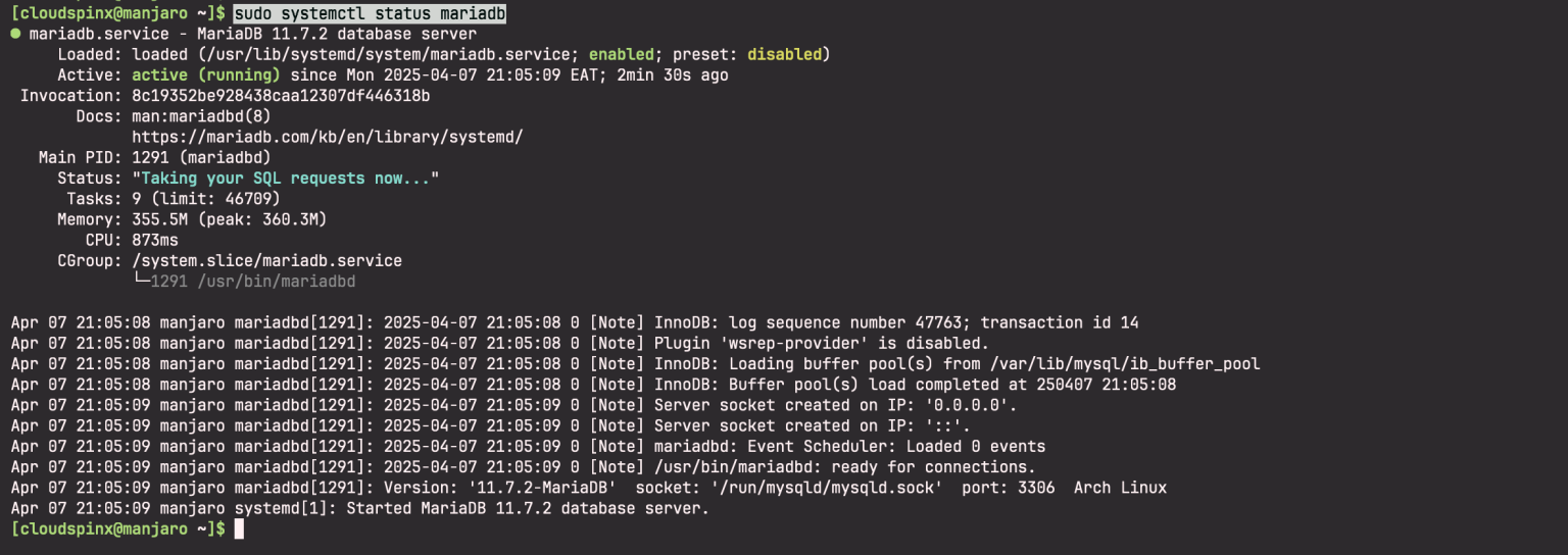 How To Install LEMP Stack on Manjaro Linux - CloudSpinx