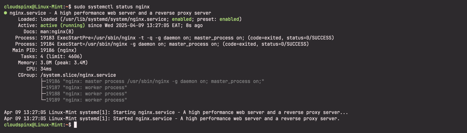 How To Install Nginx with PHP-FPM on Linux Mint 22 - CloudSpinx How To Install Nginx with PHP-FPM on Linux Mint 22 - CloudSpinx