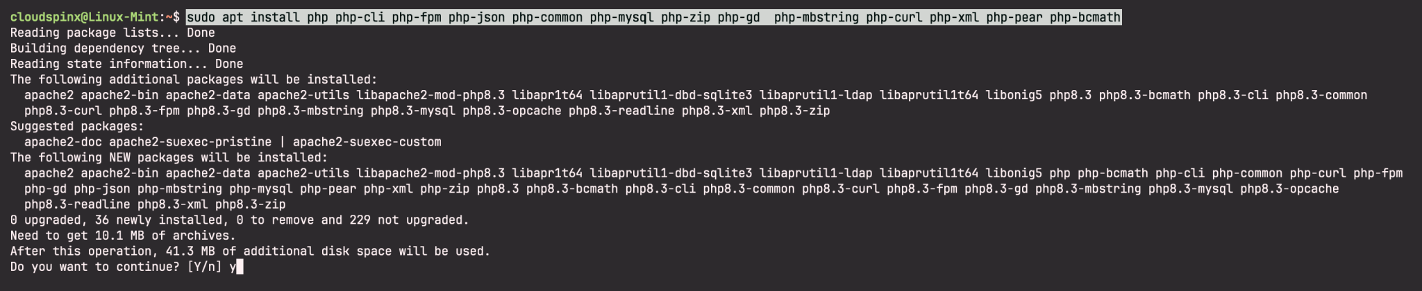 How To Install PHP on Linux Mint 22 - CloudSpinx