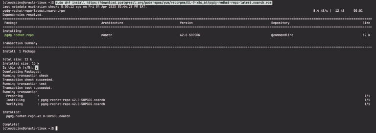How To Install PostgreSQL 17 on Oracle Linux 9 - CloudSpinx
