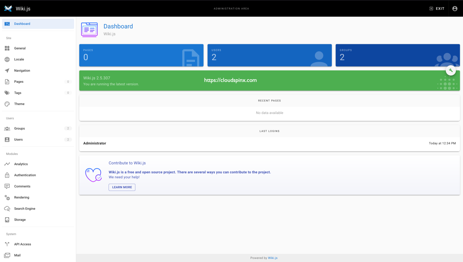 How To Install Wiki.js on Debian 12 | 11 - CloudSpinx