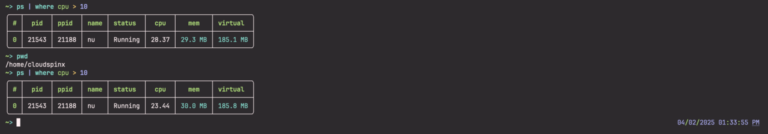 How To Install and Use Nu Shell on Linux - CloudSpinx