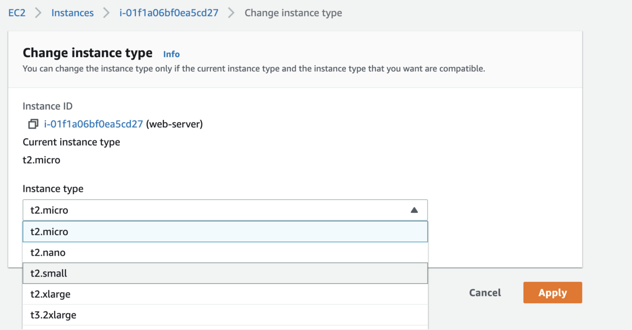 How To Resize EC2 Instance Type on AWS - CloudSpinx