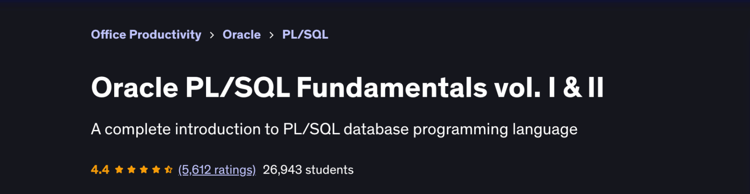 10 Best Udemy Courses to Learn Oracle Database in 2025 - CloudSpinx