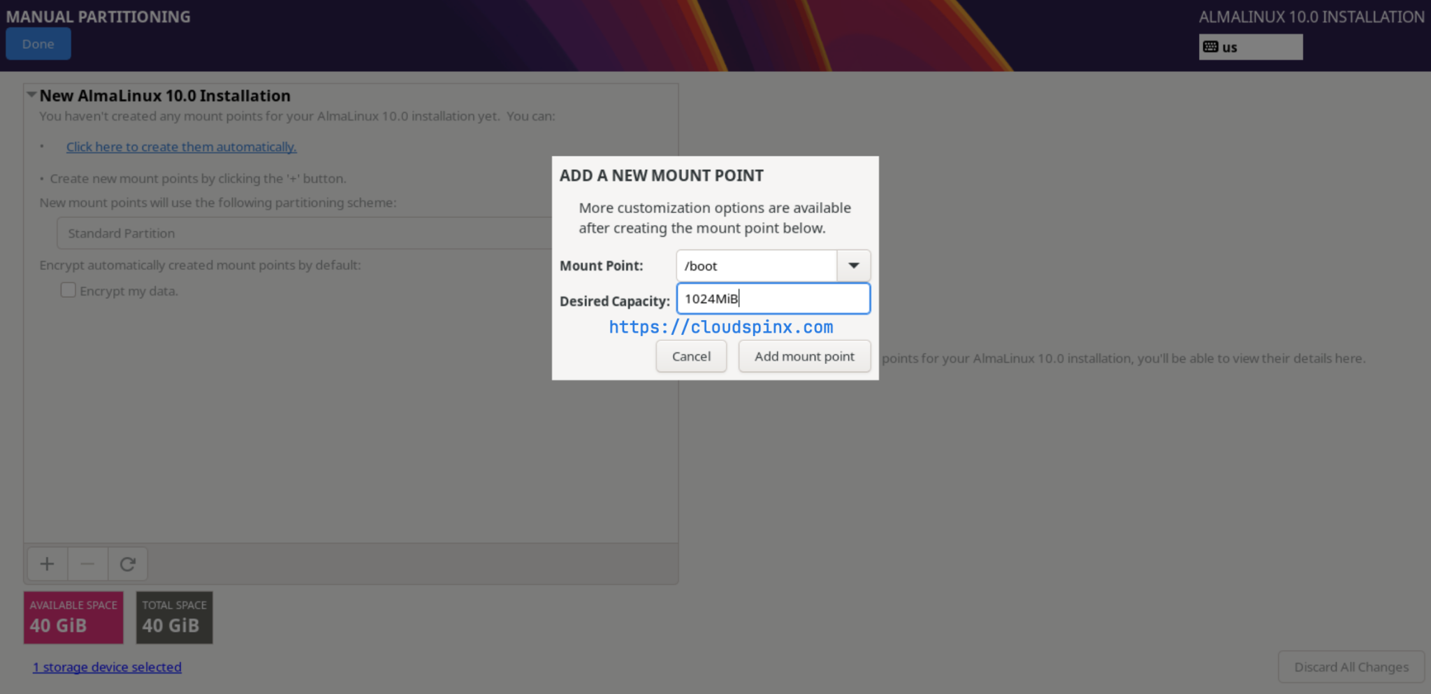 AlmaLinux 10 Installation Guide and Features You Should Know - CloudSpinx