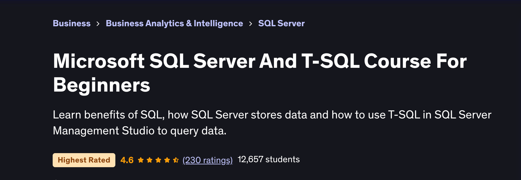 Best Microsoft SQL Database Video Courses For 2025 - CloudSpinx