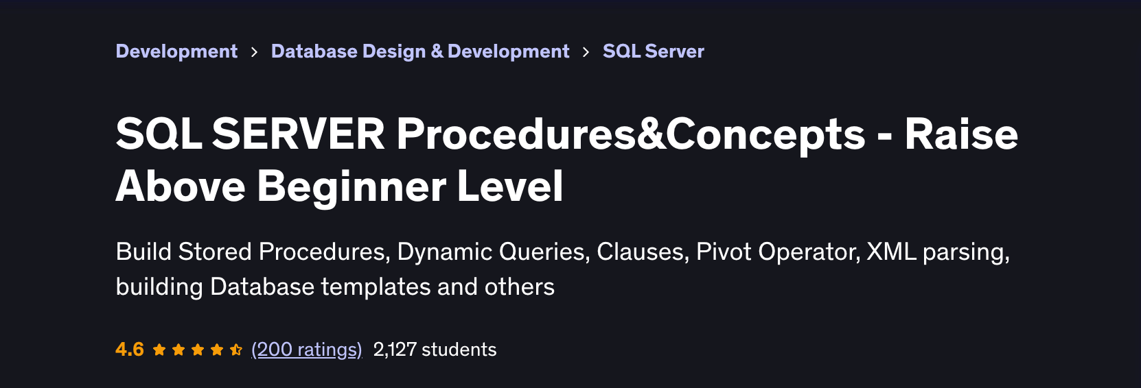Best Microsoft SQL Database Video Courses For 2025 - CloudSpinx