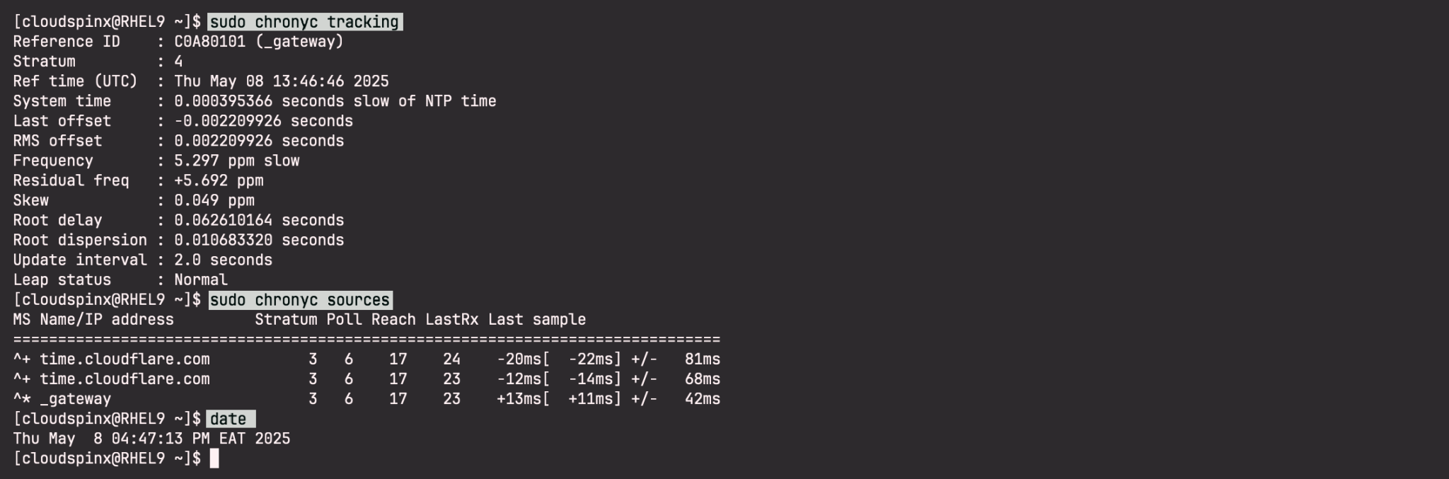 Configure Timezone & Date on RHEL 9 / CentOS Stream 9 - CloudSpinx