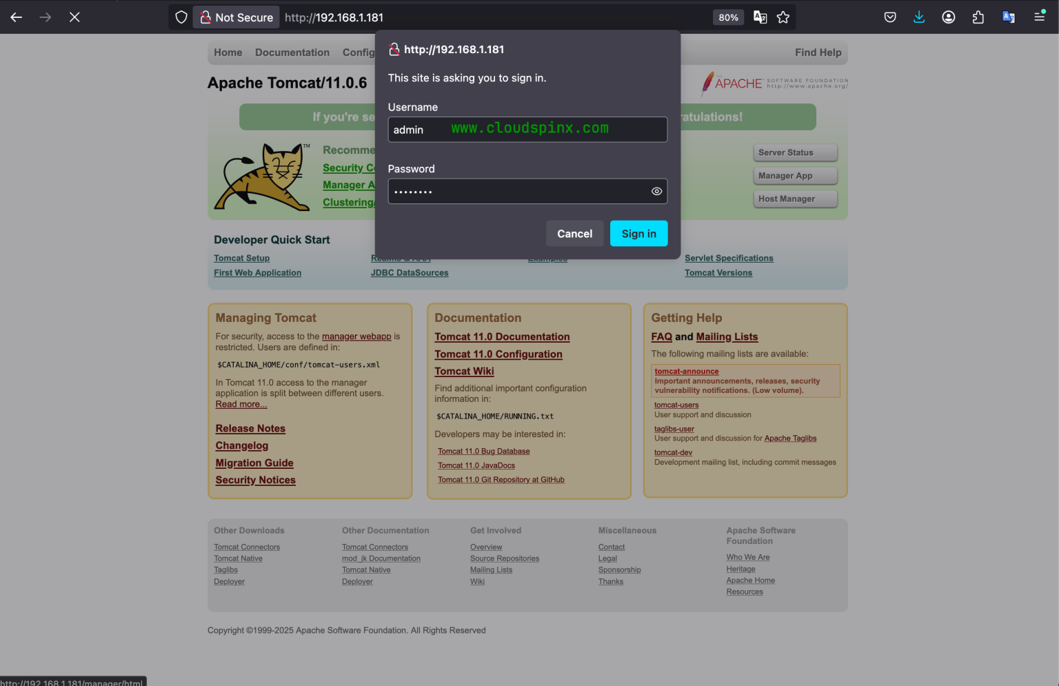 How To Install Apache Tomcat 11 On Rhel 9centos Stream 9 Cloudspinx