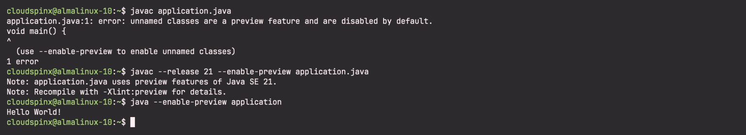 Install Java 21 LTS (OpenJDK 21) on AlmaLinux | CentOS | RHEL 10 - CloudSpinx