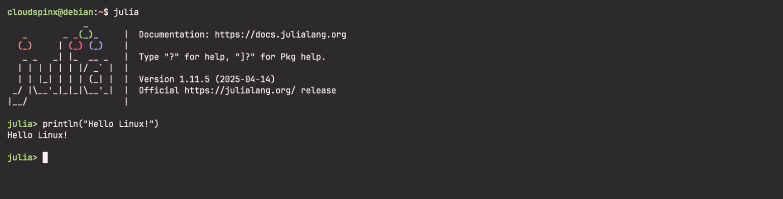 Install Julia Programming Language on Linux Systems - CloudSpinx