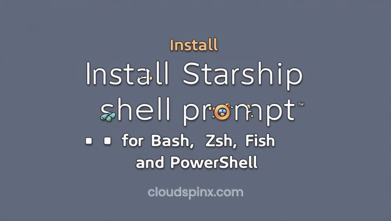 Install Starship Shell prompt for Bash, Zsh, Fish and PowerShell ...
