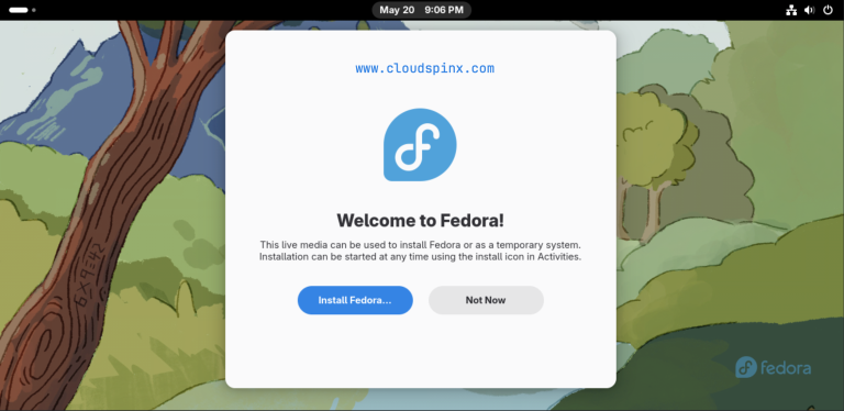 Installing Fedora 42-Step-by-Step Guide With Screenshots - CloudSpinx