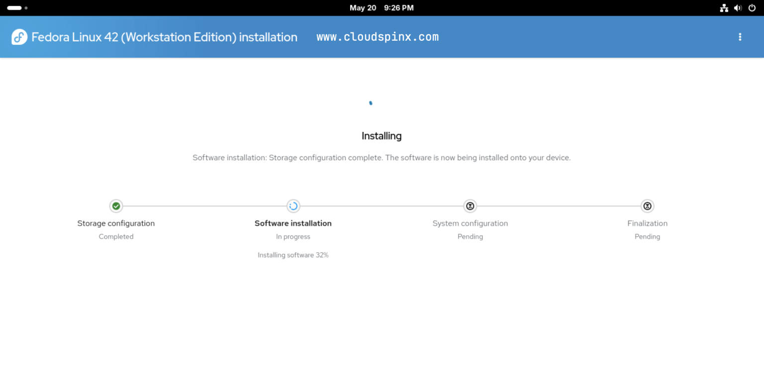 Installing Fedora 42-Step-by-Step Guide With Screenshots - CloudSpinx